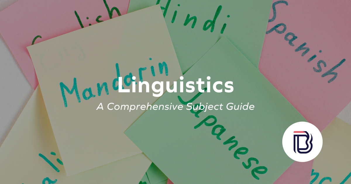 Study Linguistics: A Comprehensive Subject Guide