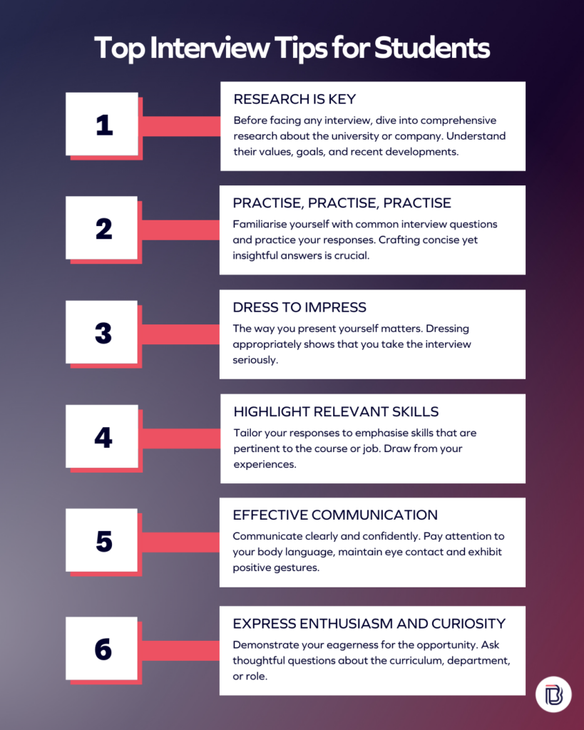 Top Interview Tips For University Students - Britannia UK