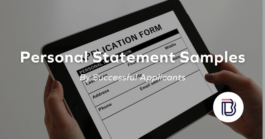 Personal Statement Samples By Successful University Applicants